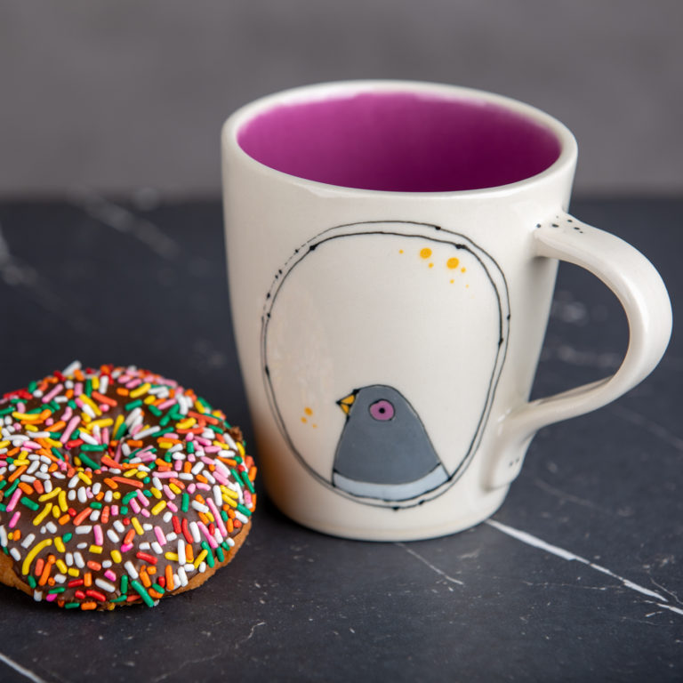 Hank the Pigeon Mug - ezme designs